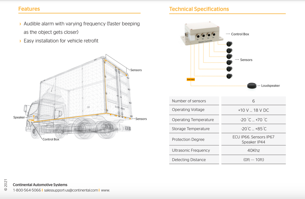 VDO Continental Fedex Ultrasonic sensor kit 2910002748800 – SPEEDSTUFF