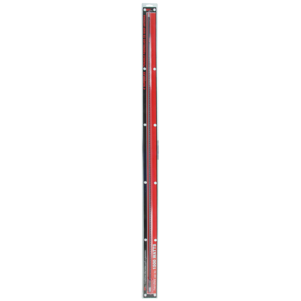 K40 SF-400 CB Radio Antenna Black 4-Foot 1500-Watt Superflex Tunable F ...